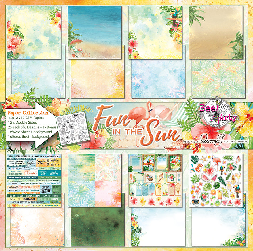 Fun In The Sun Paper Collection Pack Bee Arty