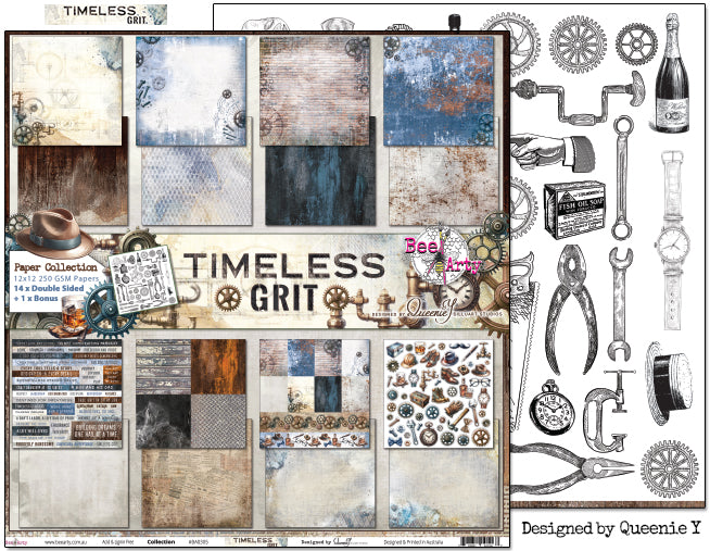 Timeless Grit - Paper Collection Pack – Bee Arty
