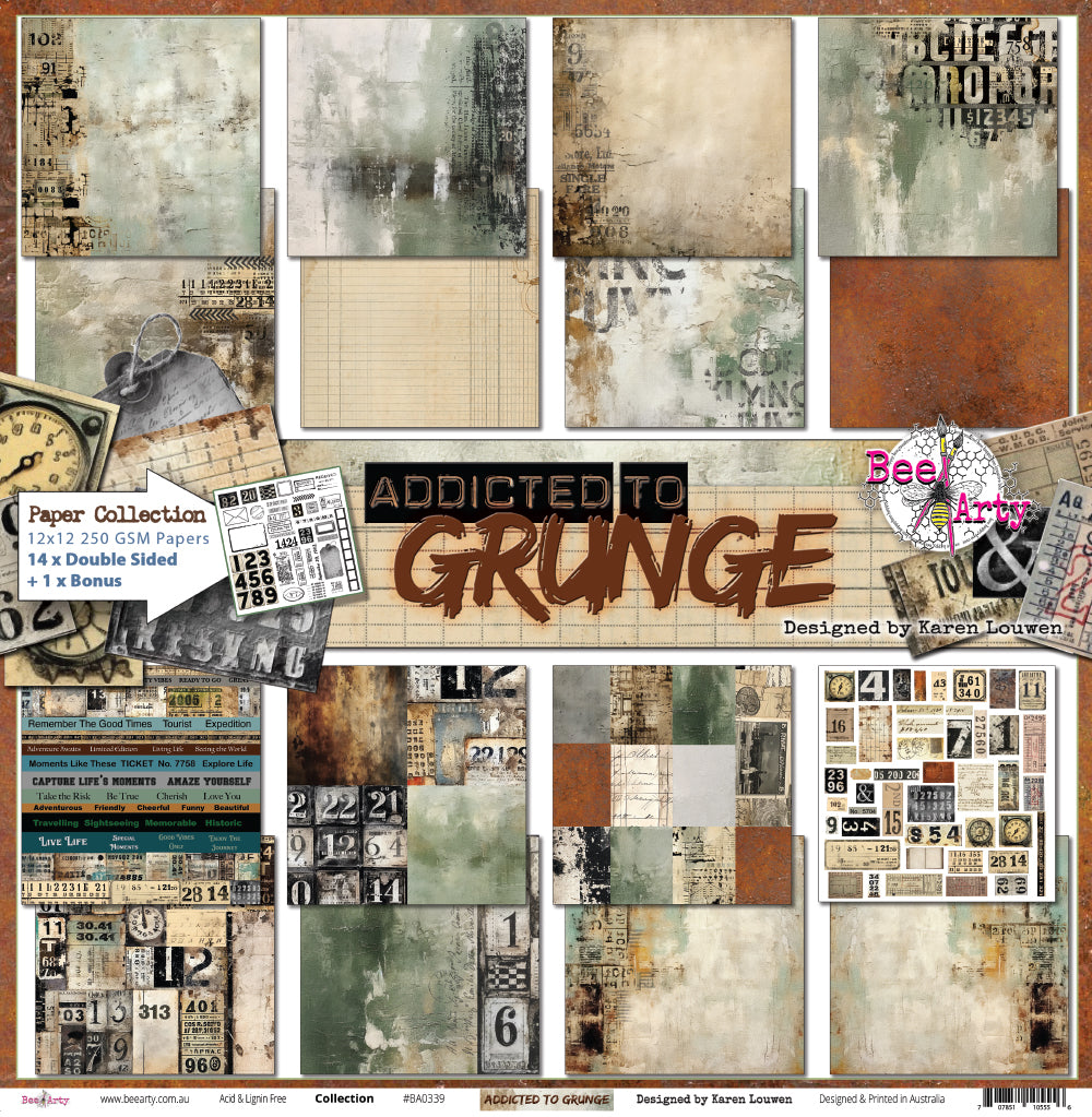 Addicted To Grunge - Paper Collection Pack – Bee Arty