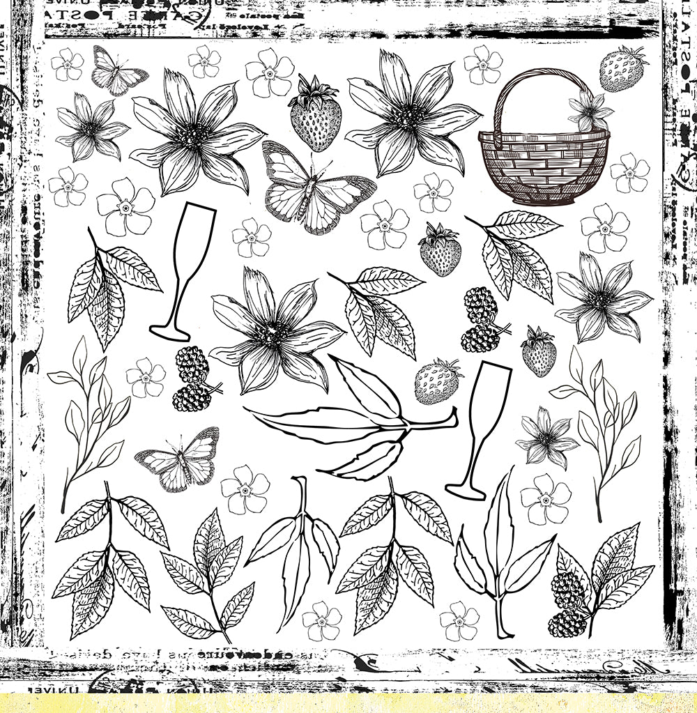 Raspberry Fizz Collection Cover - 12"x12" Scrapbooking Paper - Cut & C ...