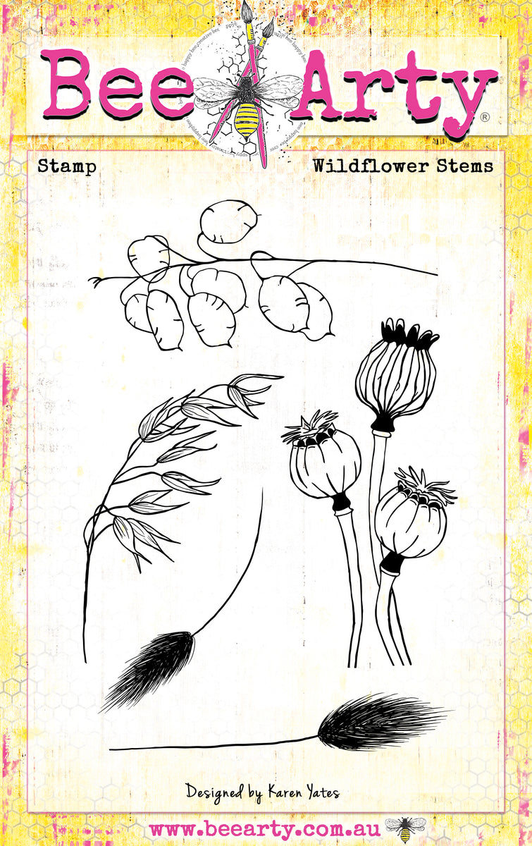 Wildflower Stems - Clear Stamp Set – Bee Arty