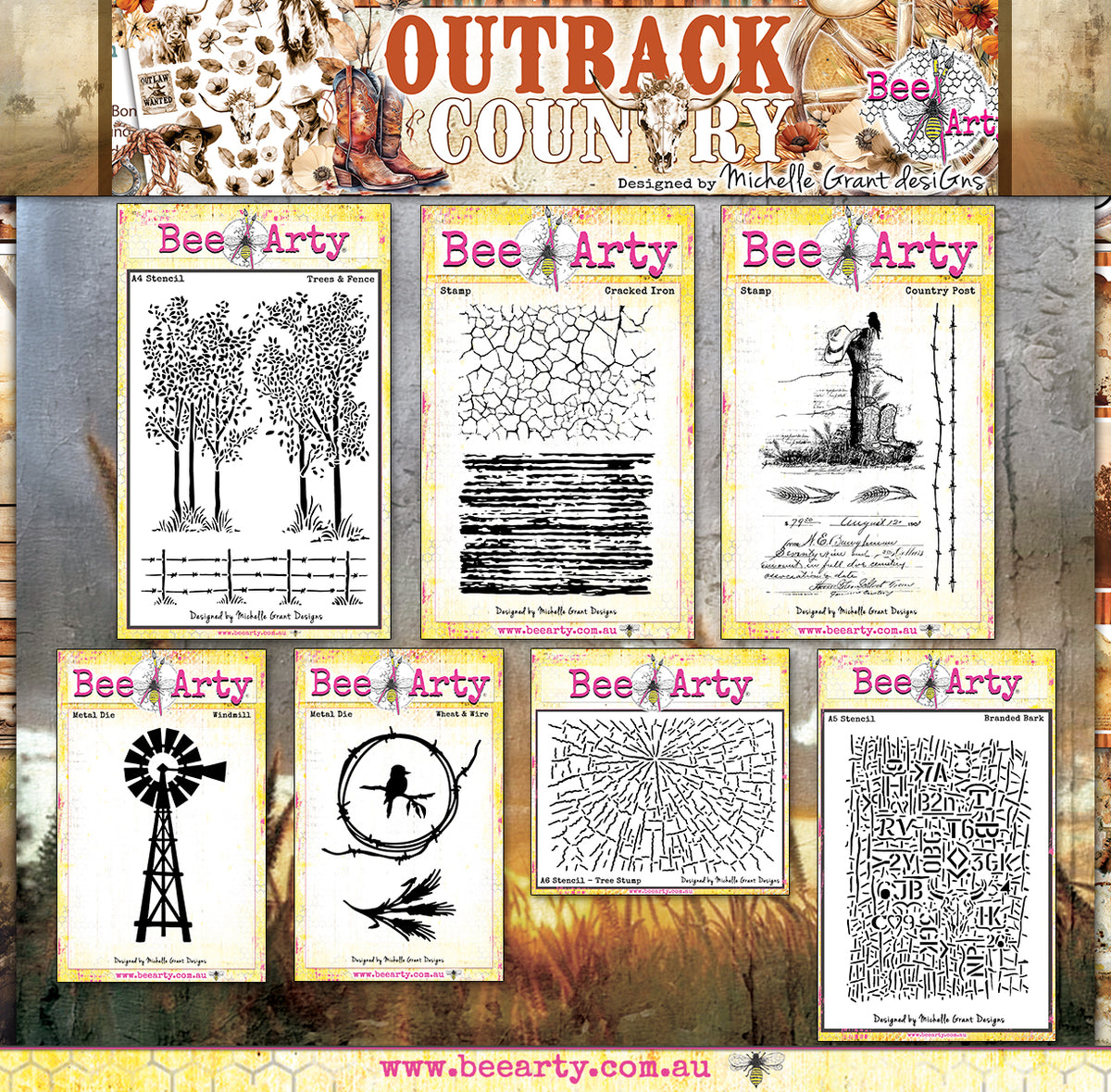 WHOLESALE ONLY Sample Kit - Outback Country – Bee Arty
