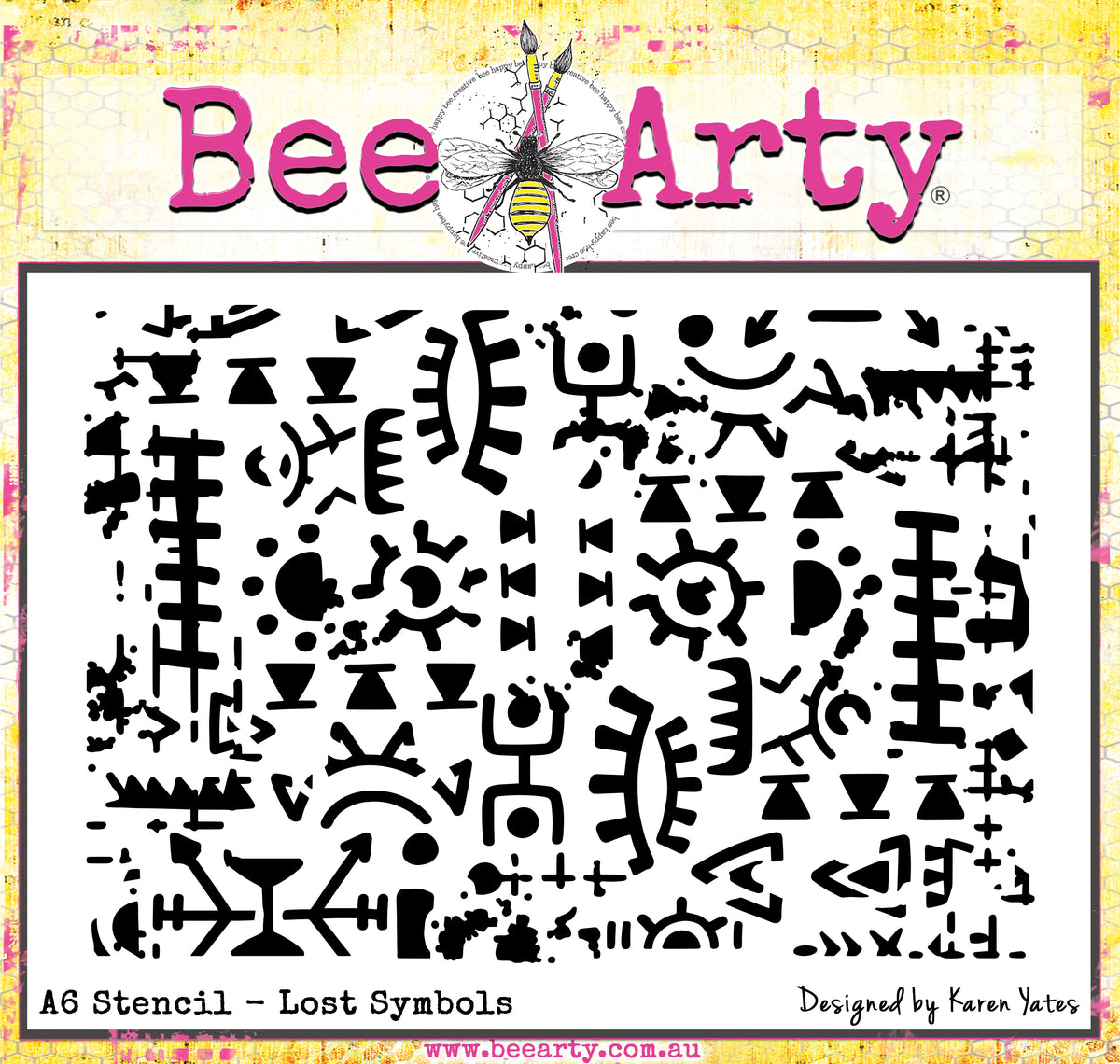 Lost Symbol - A6 Stencil – Bee Arty
