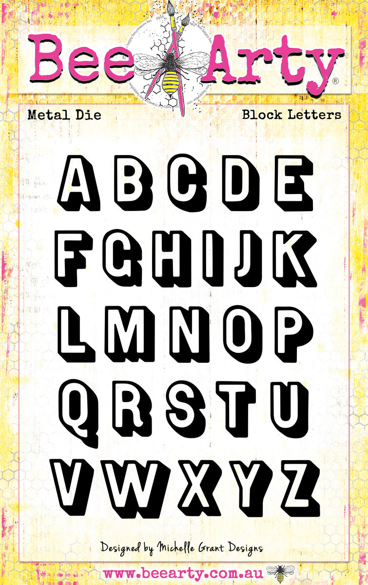 Block Letters - Metal Die – Bee Arty