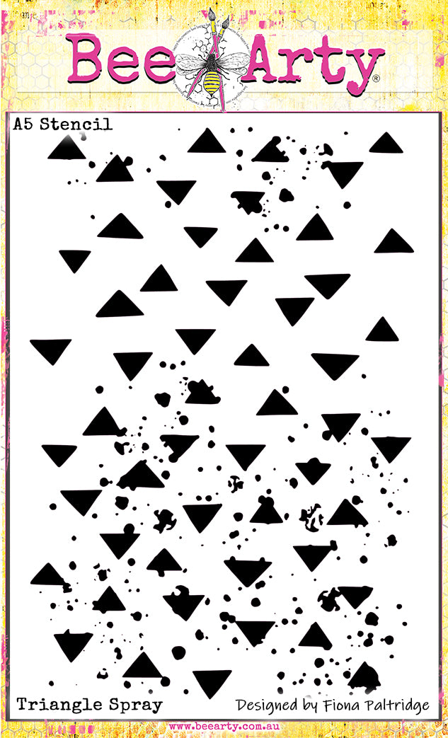 Triangle Spray - A5 Stencil – Bee Arty