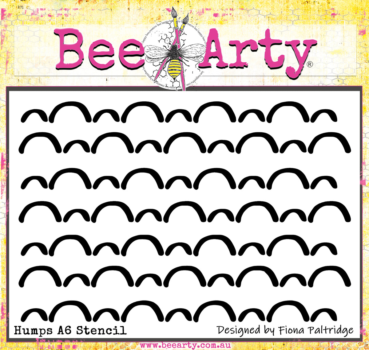 Humps - A6 Stencil – Bee Arty