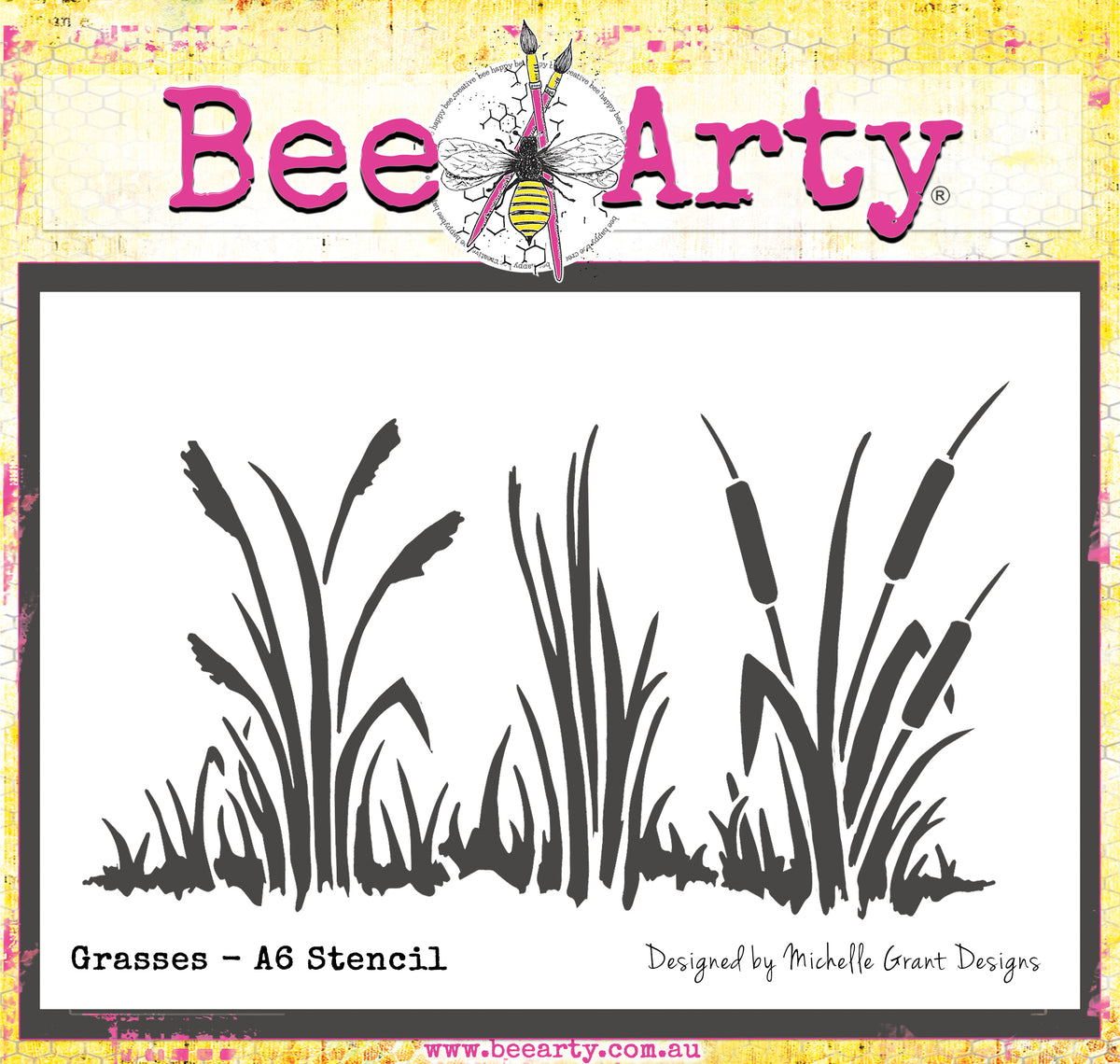 Grasses - A6 Stencil – Bee Arty