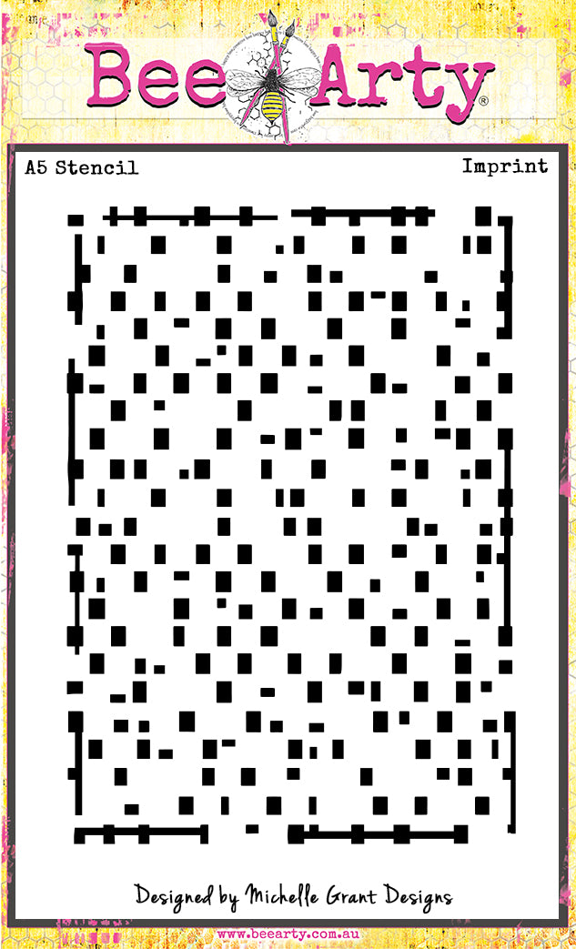 Imprinted - A5 Stencil – Bee Arty